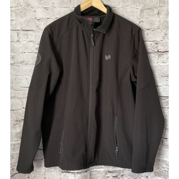 Lyft | Jackets & Coats | Lyft Black Zip Mens Jacket K Rides Softshell ...